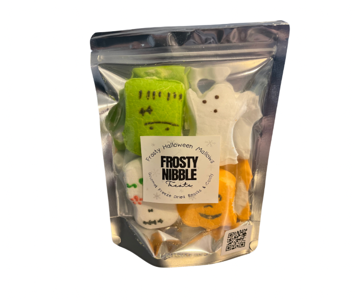 Frosty Halloween Mallows – Frosty Nibble Treats